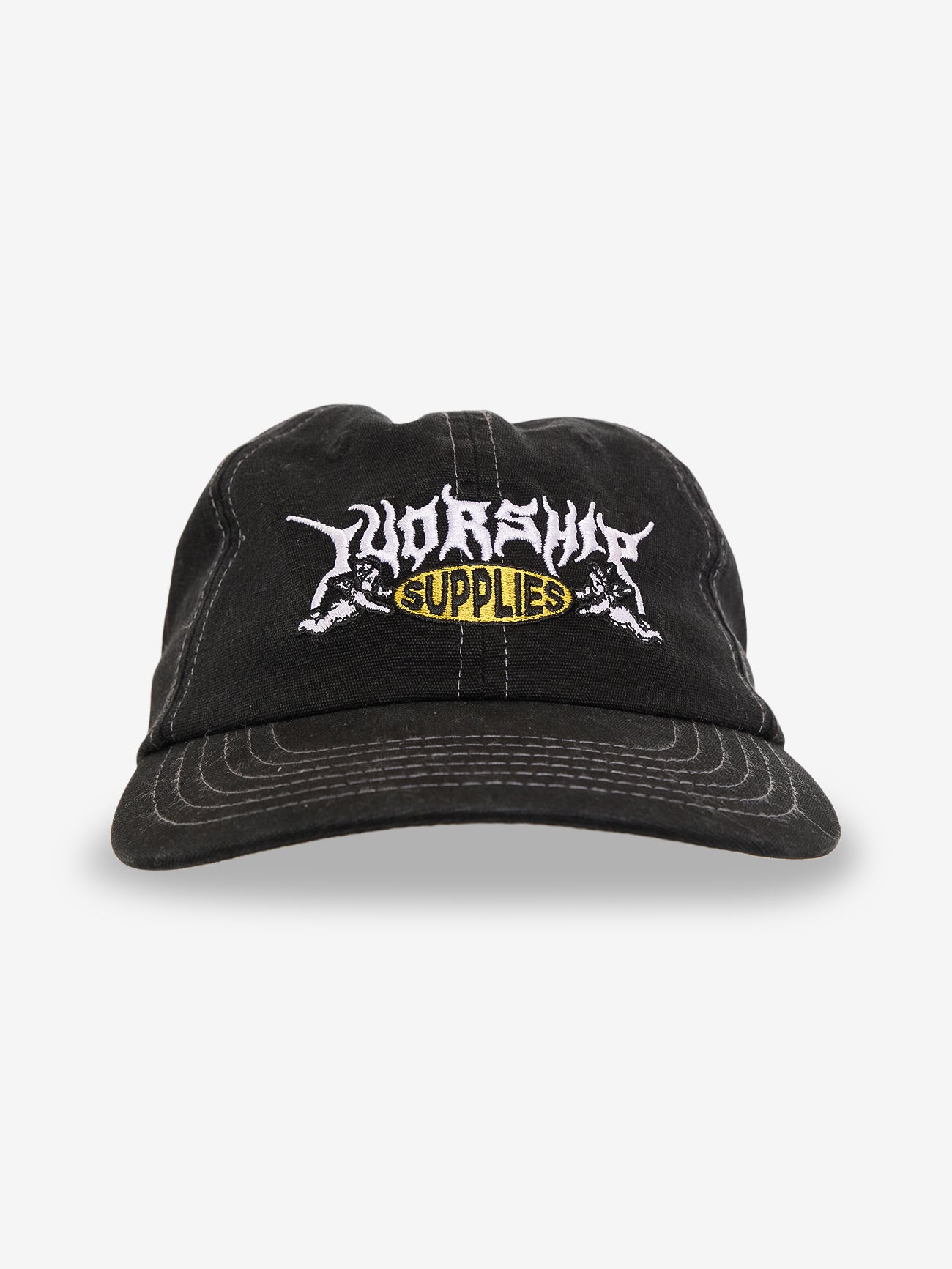 Messenger 6 Panel Hat in Black | Worship Supplies