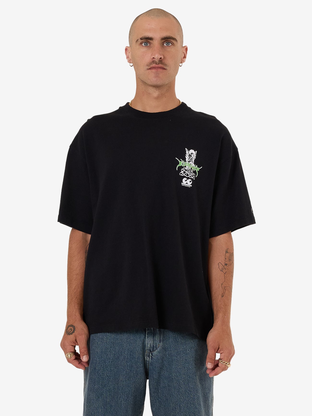 Logorama Oversized Tee - Black | Worship Supplies