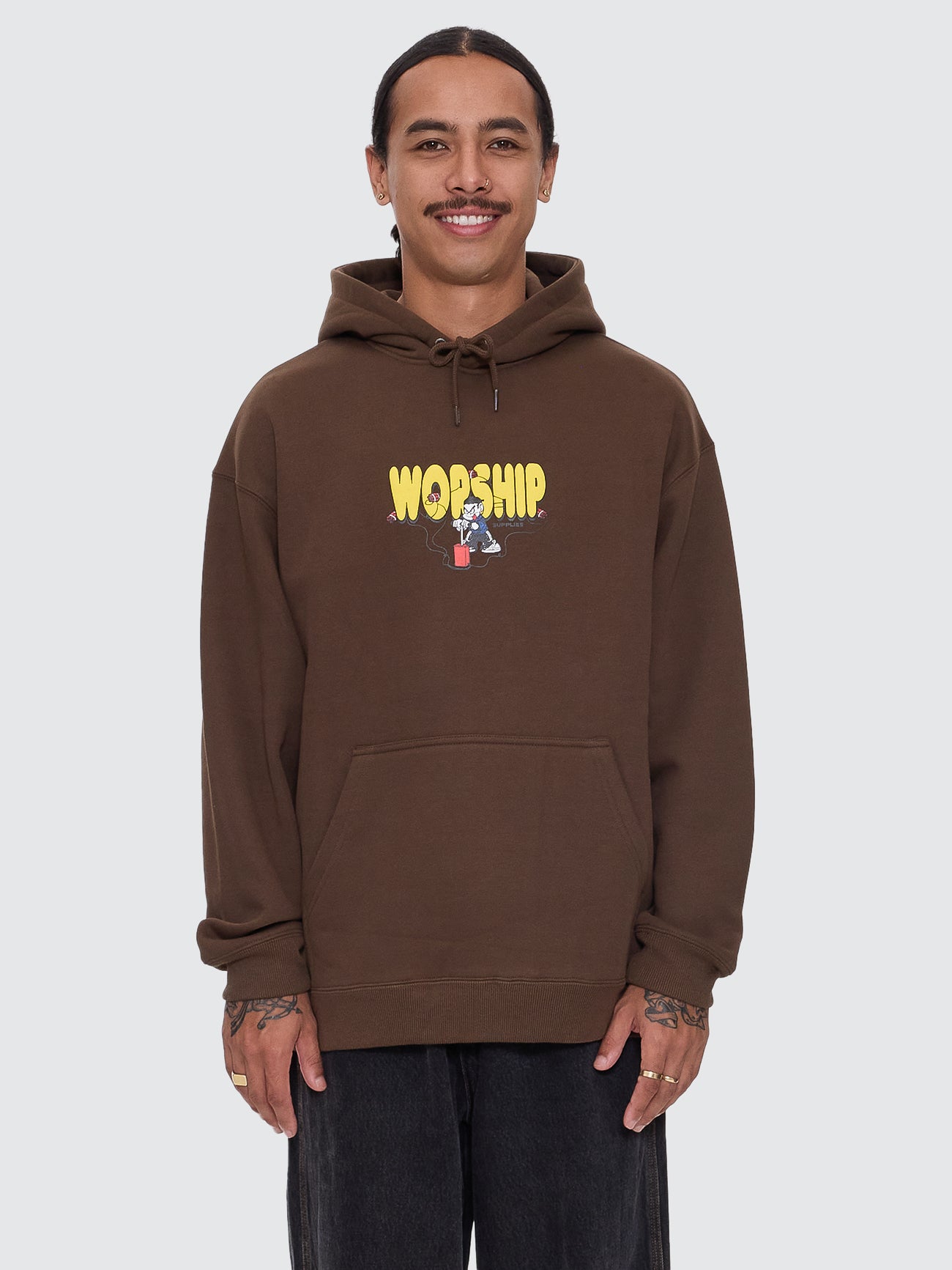 Boomer Pull Over Hood - Chocolate | Worship Supplies