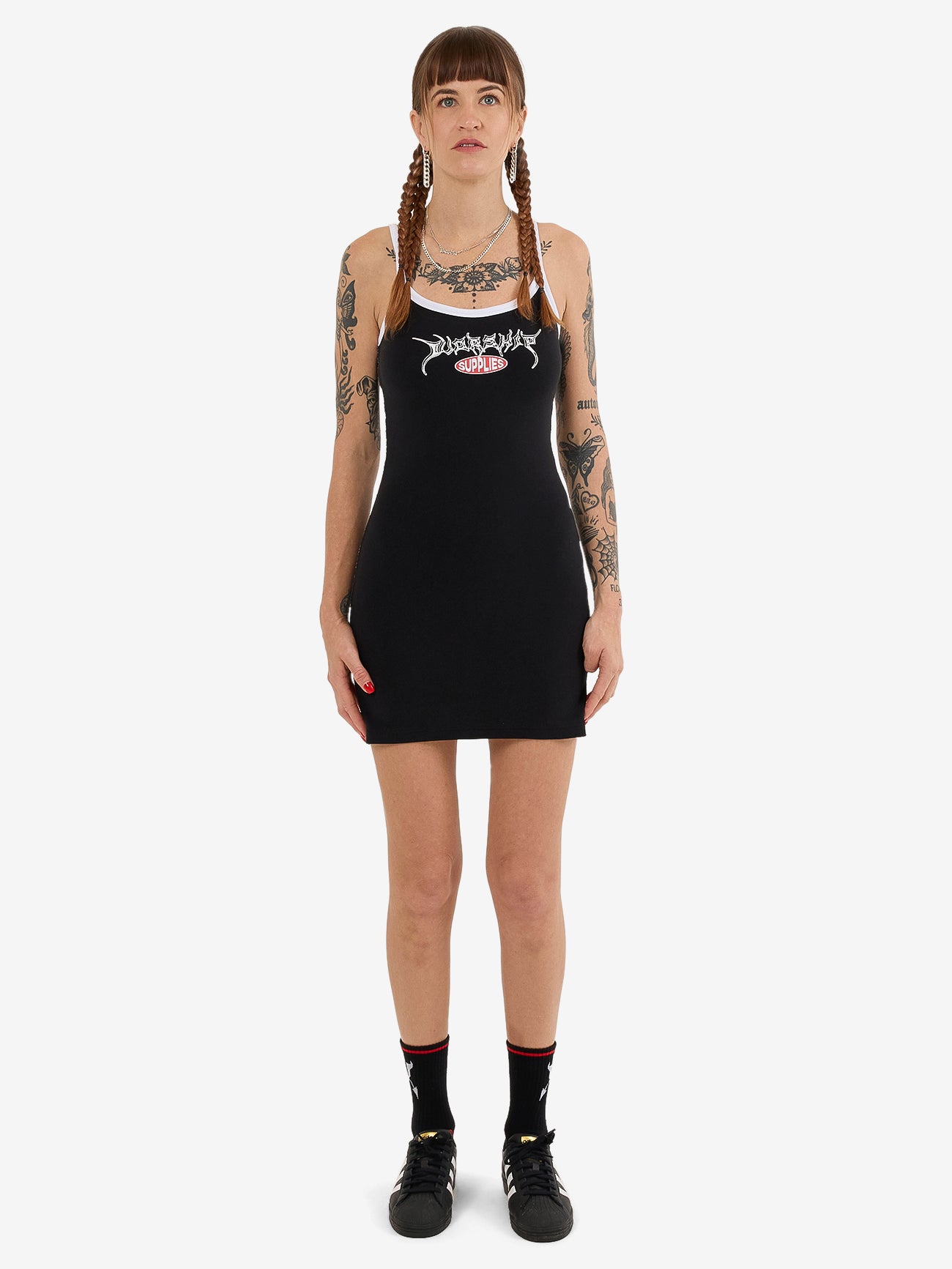 Prequil Strappy Mini Dress - Black | Worship Supplies