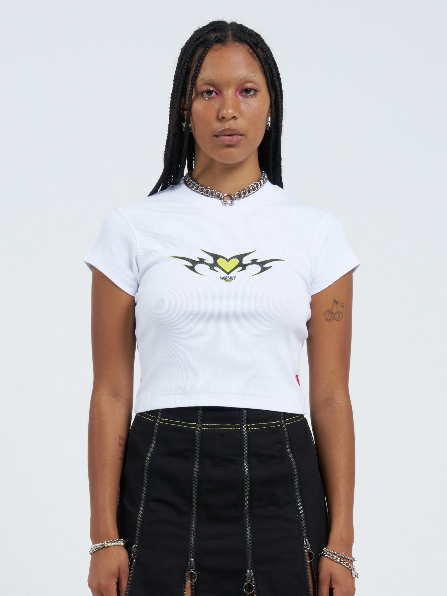 Heart Stomp Teeny Tee - White – Worship Supplies