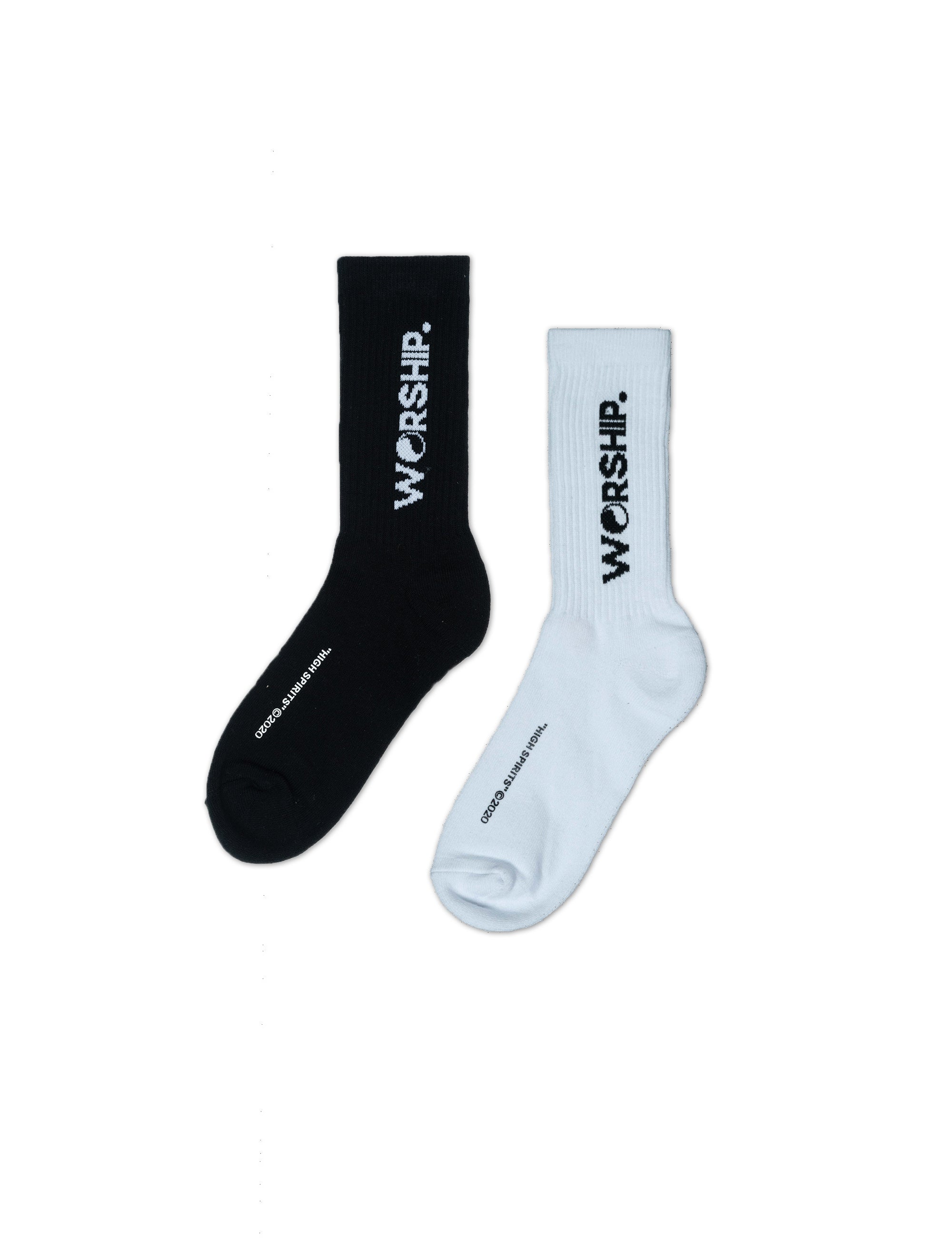 Core Socks 2 Pack - White/Black | Worship Supplies
