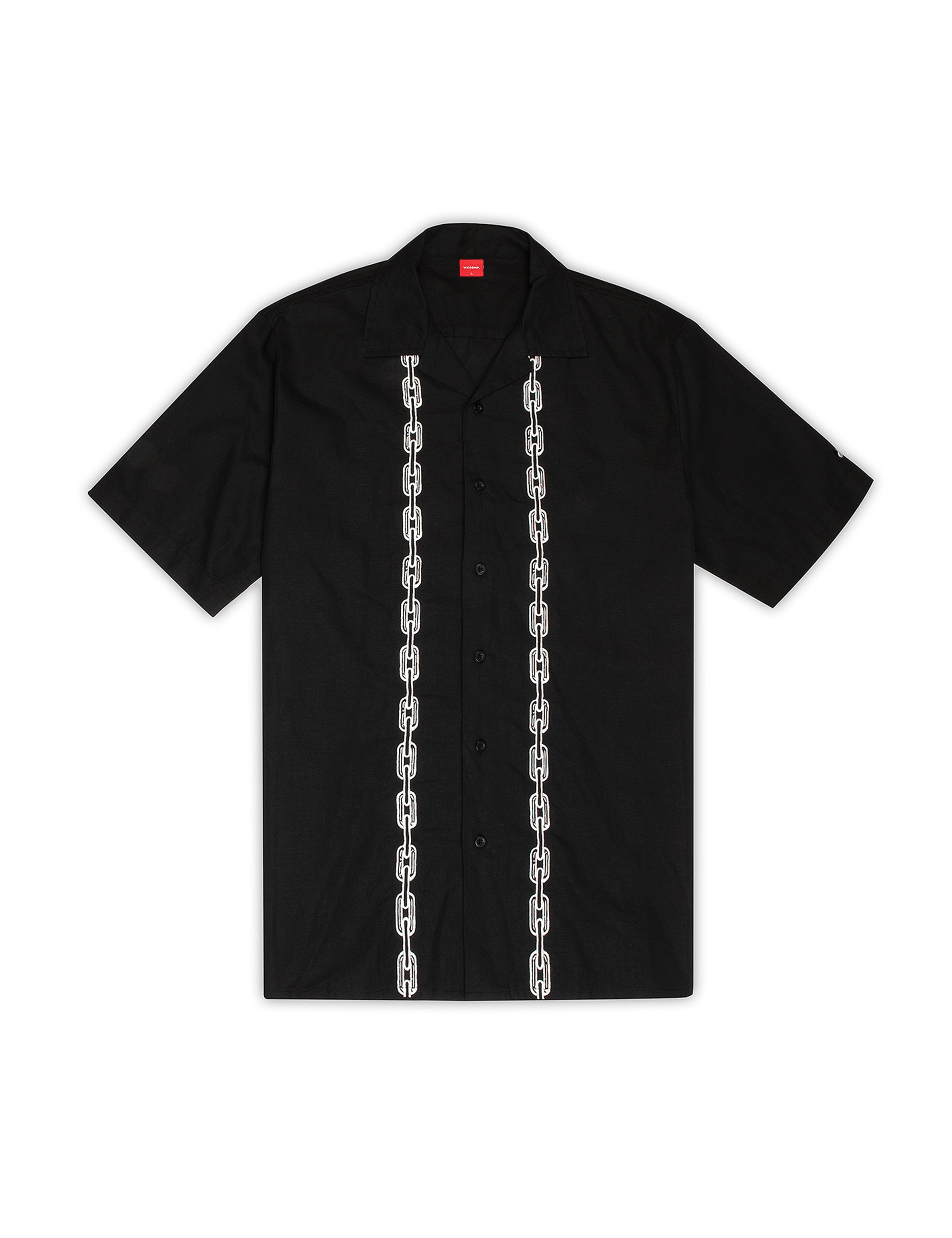 Master Peace Bowling Shirt - Worn Black | Worship Supplies